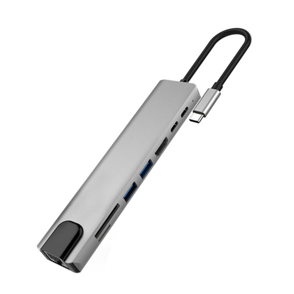 Universal 8 in 1 USB C Hub with Highly Speed Data Transfer, Ethernet ...