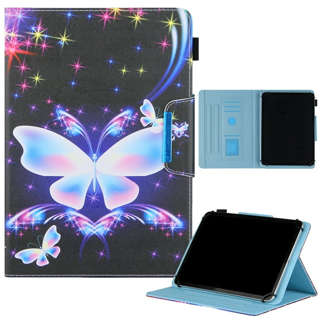 Universal 8 inch Tablet Case Flip Painted Leather Folio Stand Cover For ...