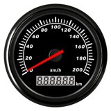 Universal 85mm Speedometer Odometer Speed Gauge 0-120 Km/h 0-200 Km/h ...