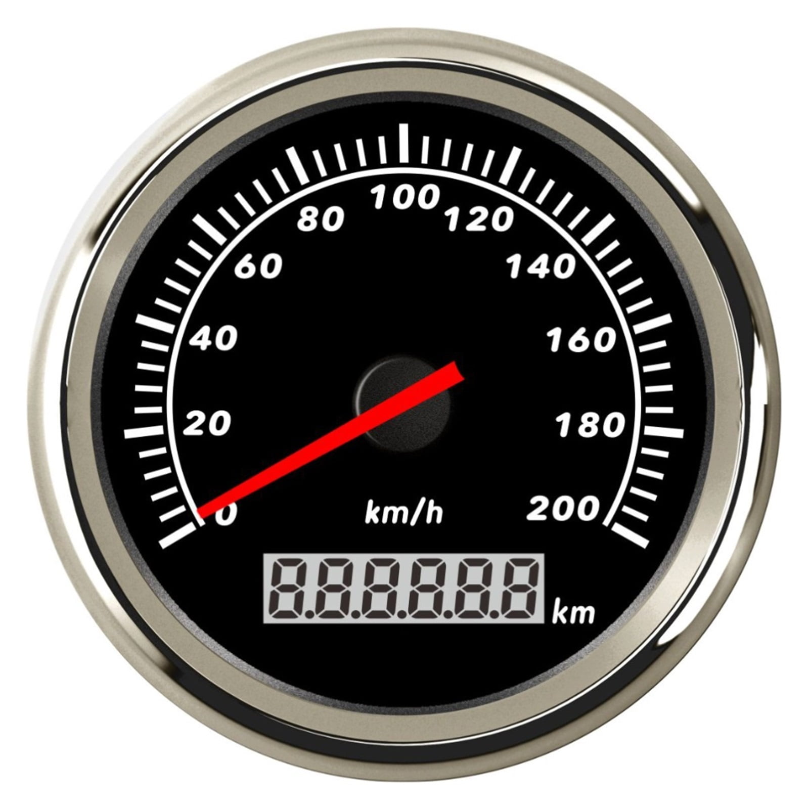 Universal 85mm Speedometer Odometer Speed Gauge 120 Km/h 200 Km/h With ...