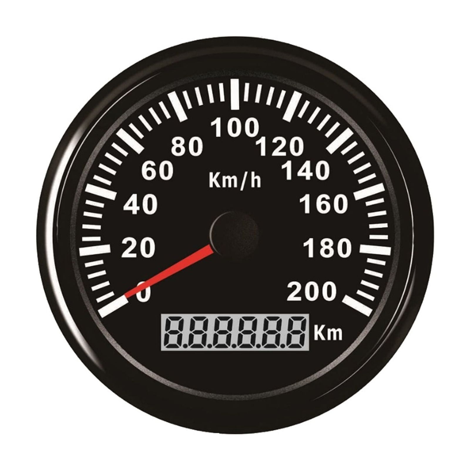 Universal 85mm Speedometer Odometer Speed Gauge 120km/h 200km/h For Car ...