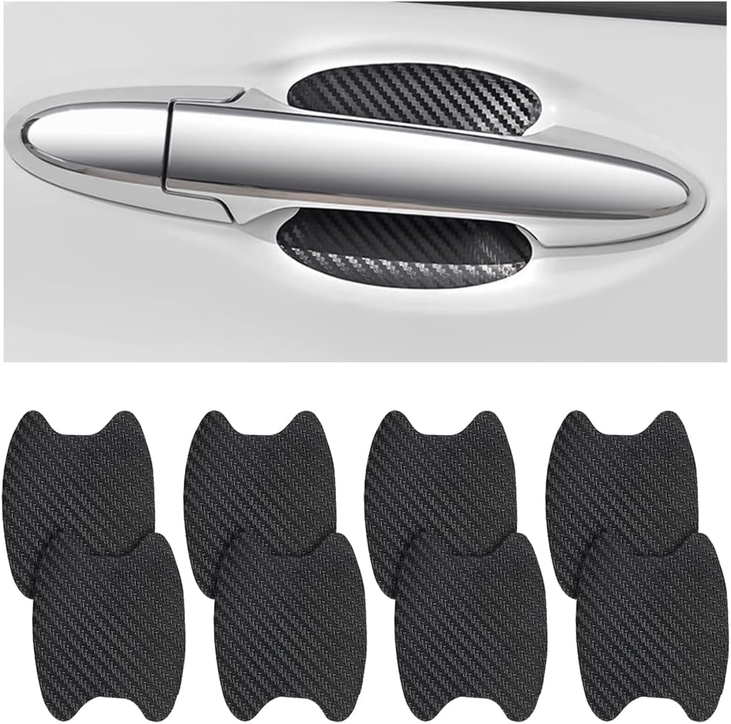 Universal 8PCS Black Non-Marking Car Door Handle Protector Film Set ...