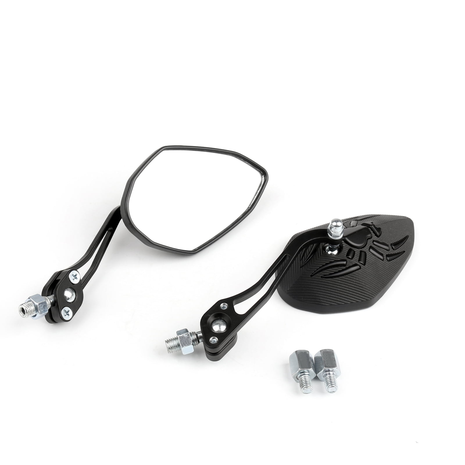 Universal 8mm 10mm Motorcycle Moto Spider Adjusted Rear View Side ...