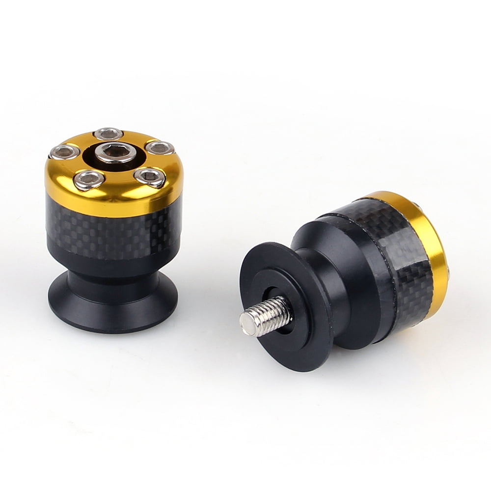 Universal 8mm CNC Carbon Swingarm Sliders Gold - Walmart.com