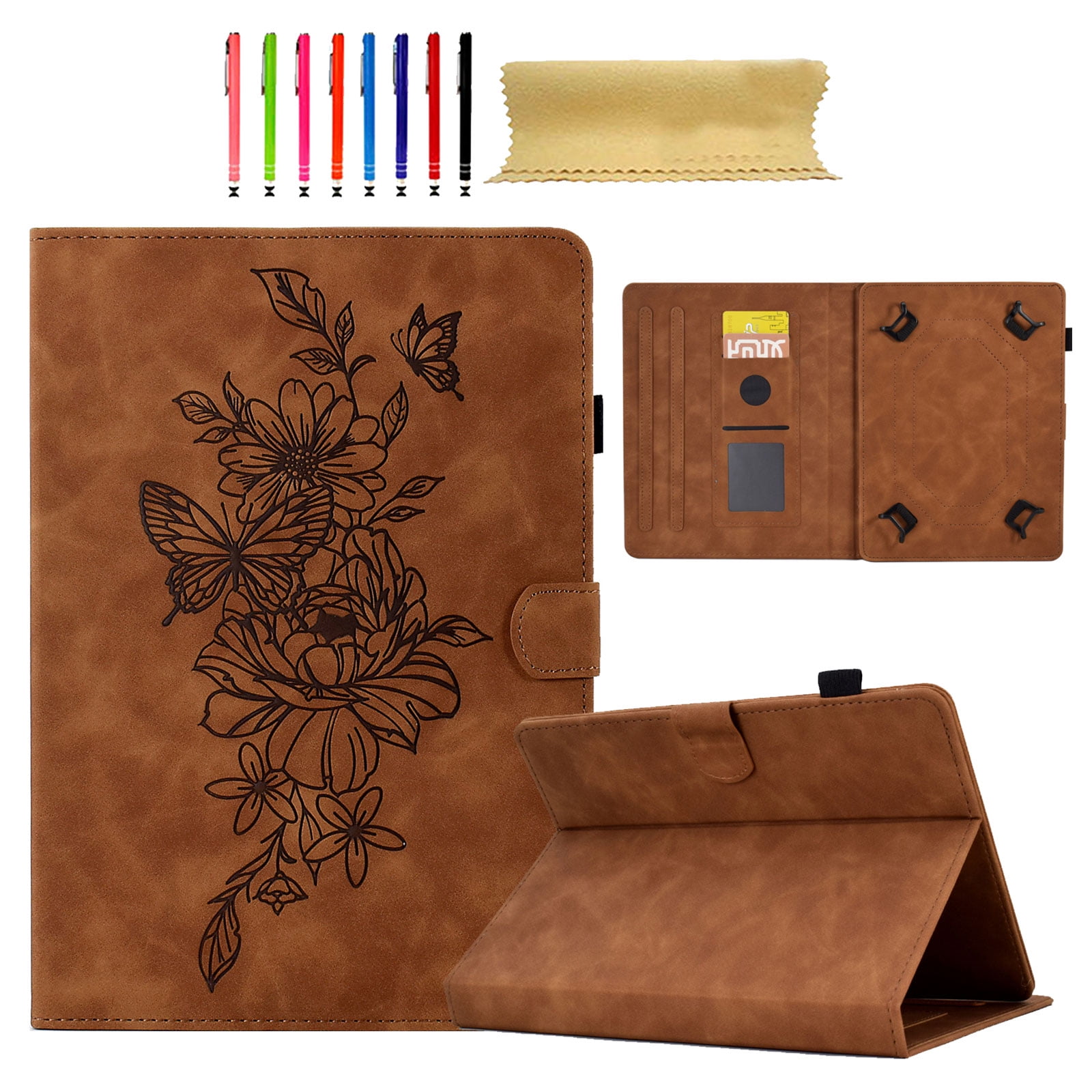 for Universal 9.5-10.5 Inch tablet, Premium Luxury PU Leather Cover ...