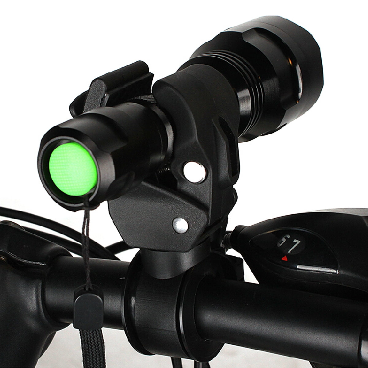 Universal 90 Degree Rotating Bike Handlebar Mount for LED Flashlight ...
