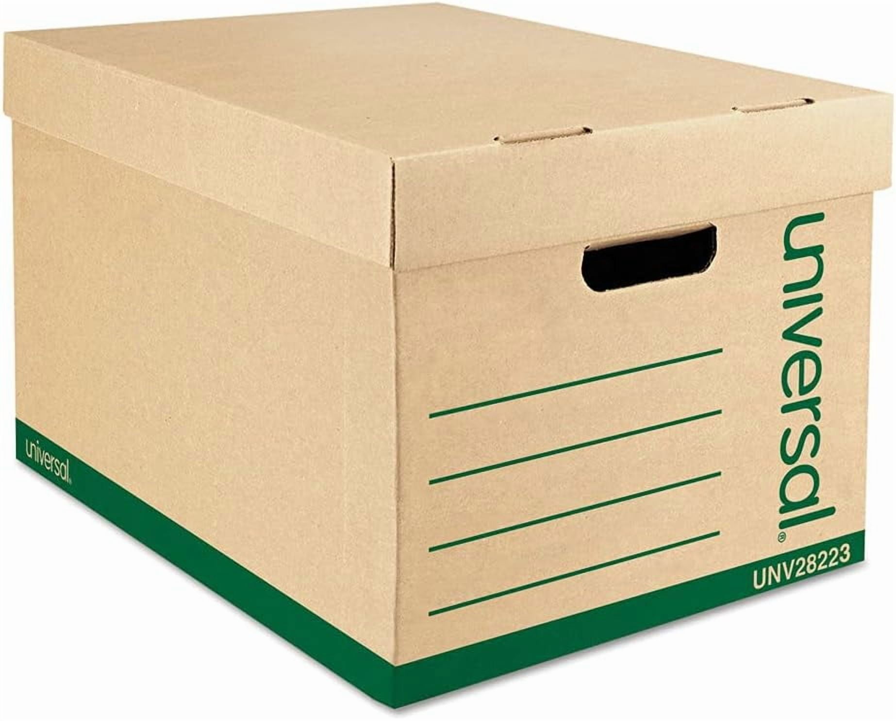 Universal 9523101 Letter/Legal Recycled Medium-Duty Record Storage Box ...