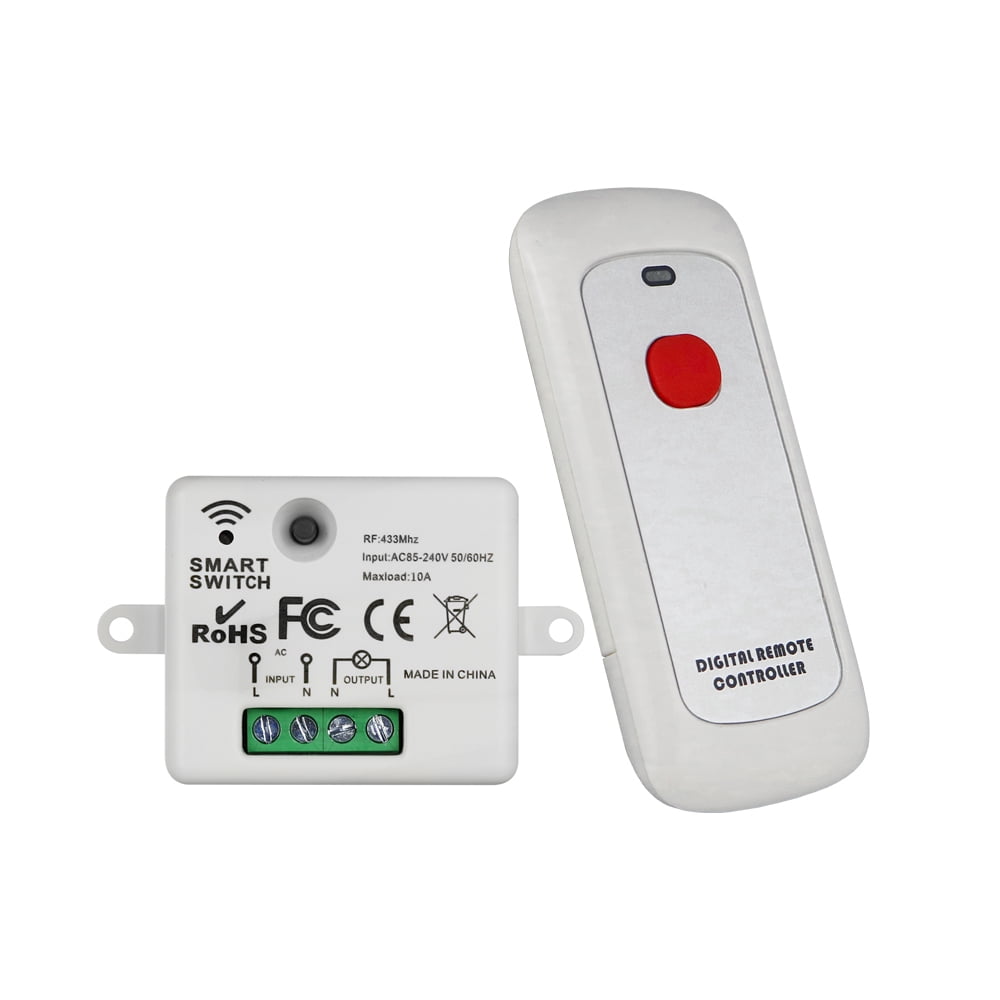 Universal AC Remote Switch 1CH LED Lamp Smart Home Relay Module Controller Switch Remote Control ...