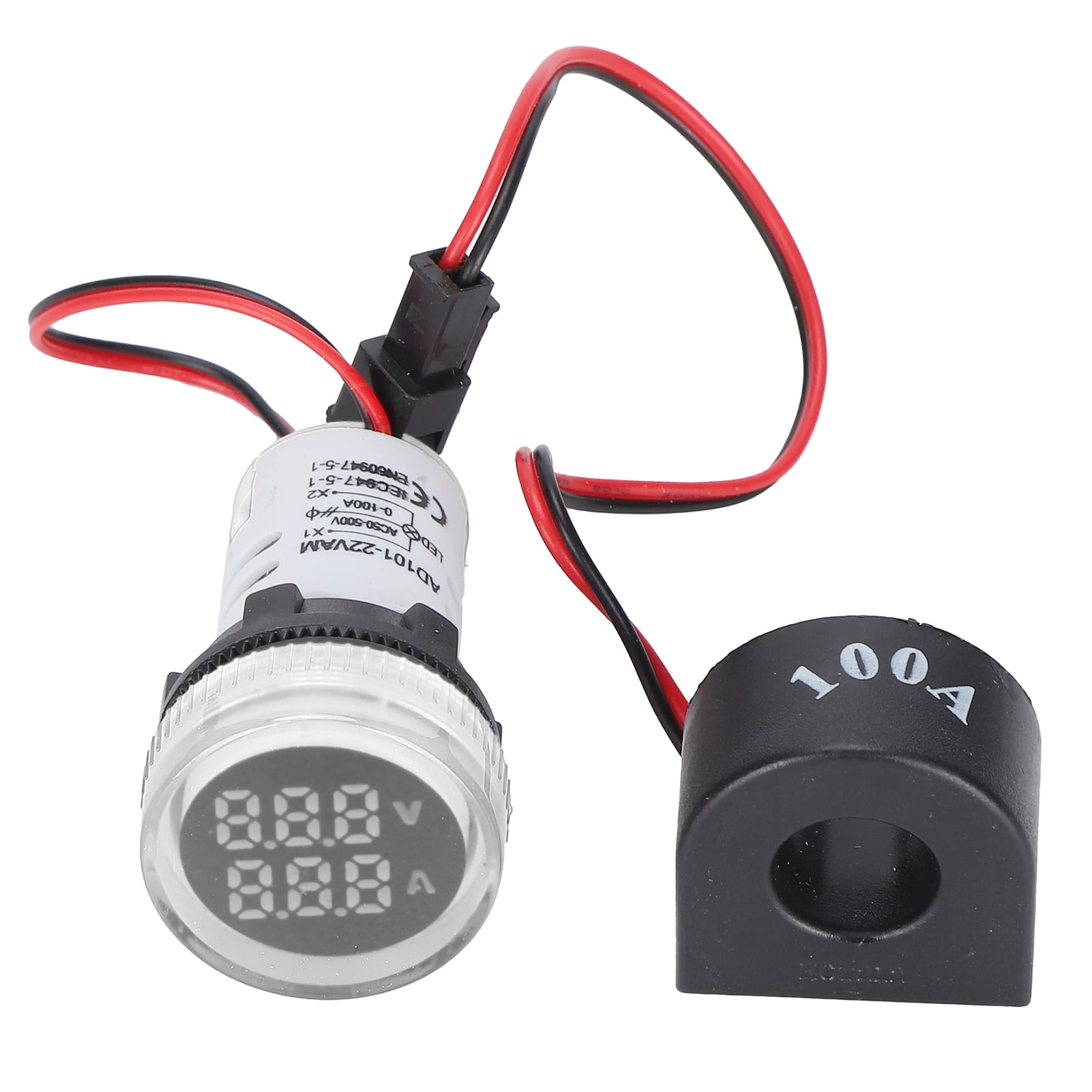 Universal AC Voltage Indicator, 2-Display Round Lamp Light, 60-500V AC ...