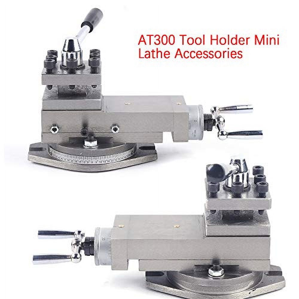 Universal AT300 Lathe Tool Post Assembly,80mm Mini Lathe Machine Tool ...