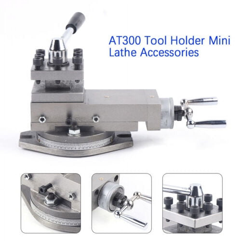 Universal AT300 lathe Tool Post Assembly Holder MetalWorking Mini Lathe ...