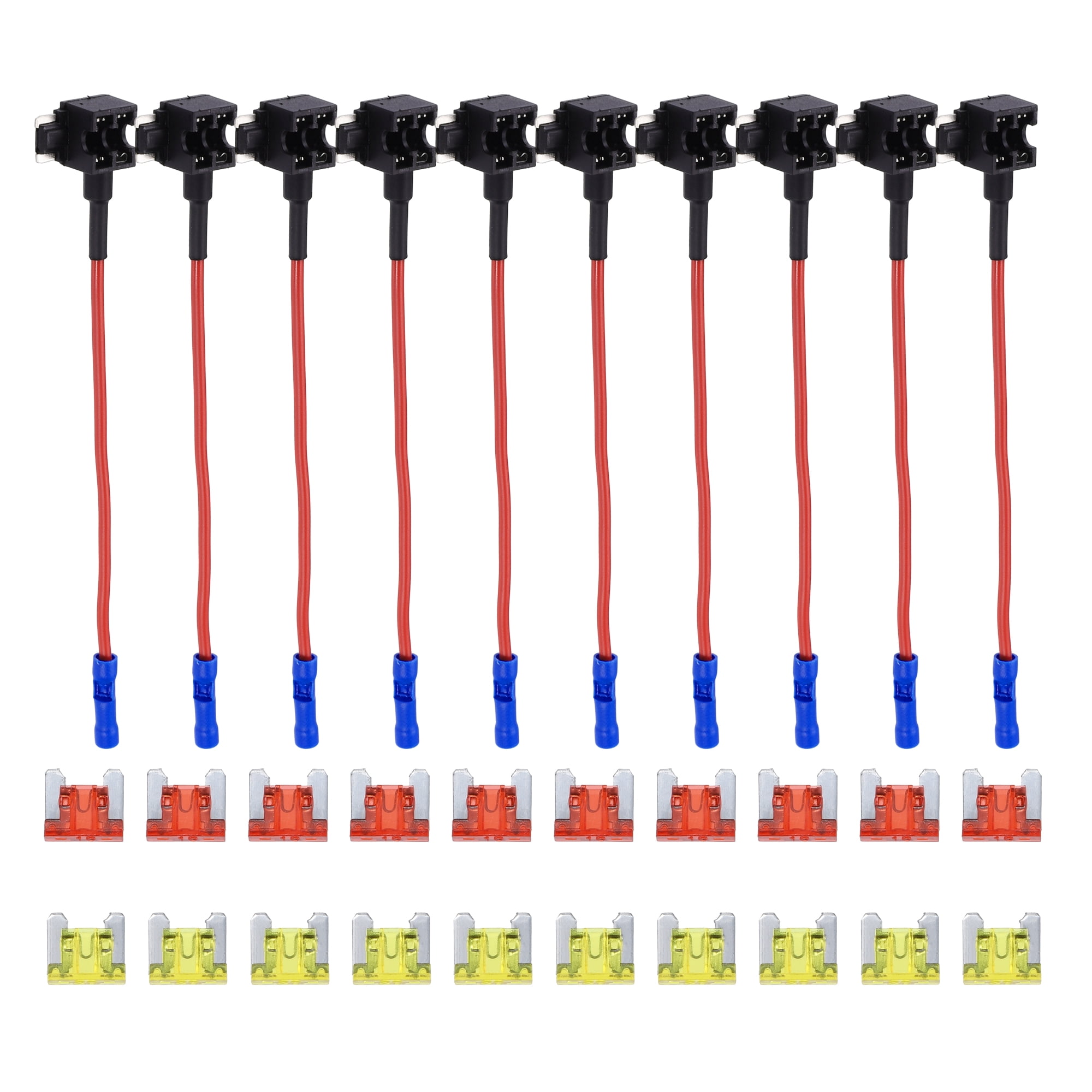 Universal Add a Circuit 12V Low Profile Mini Fuse Tap with 10pcs 10A ...