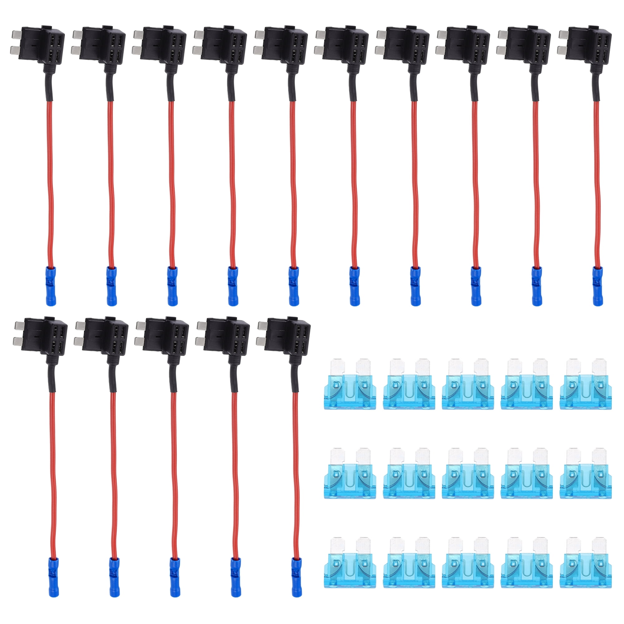 Universal Add a Circuit 12V Standard Fuse Tap with 15pcs 15A ATO ATC ...