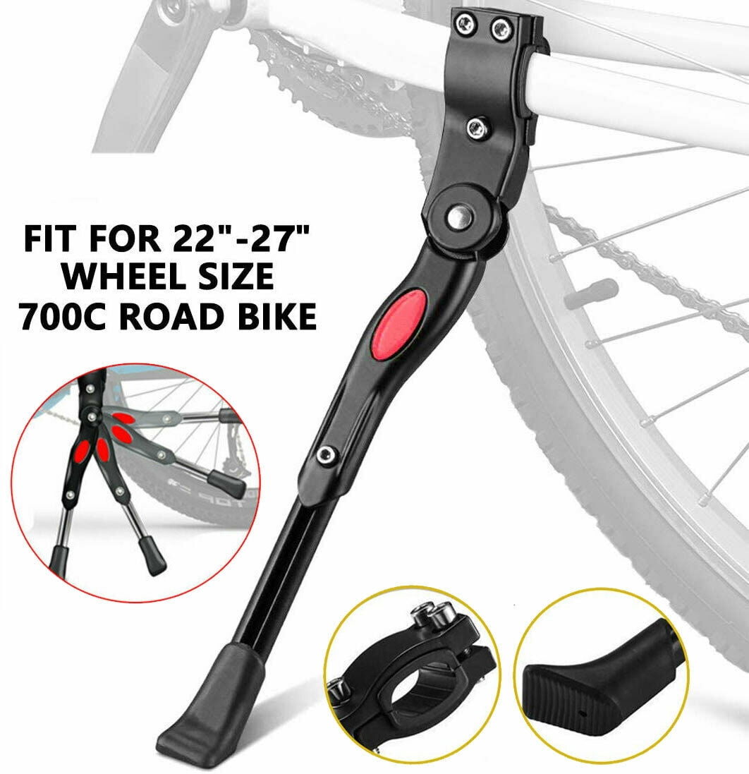 Universal Adjustable Aluminum MTB Road Bike Bicycle Side Kickstand Kick ...