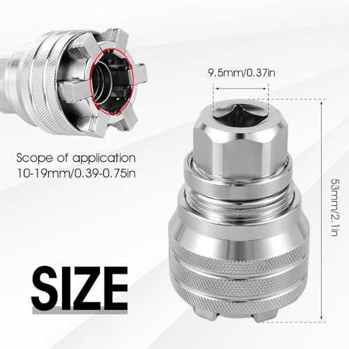 Universal Adjustable Socket Wrench for Standard Metric 10-19mm Multi ...