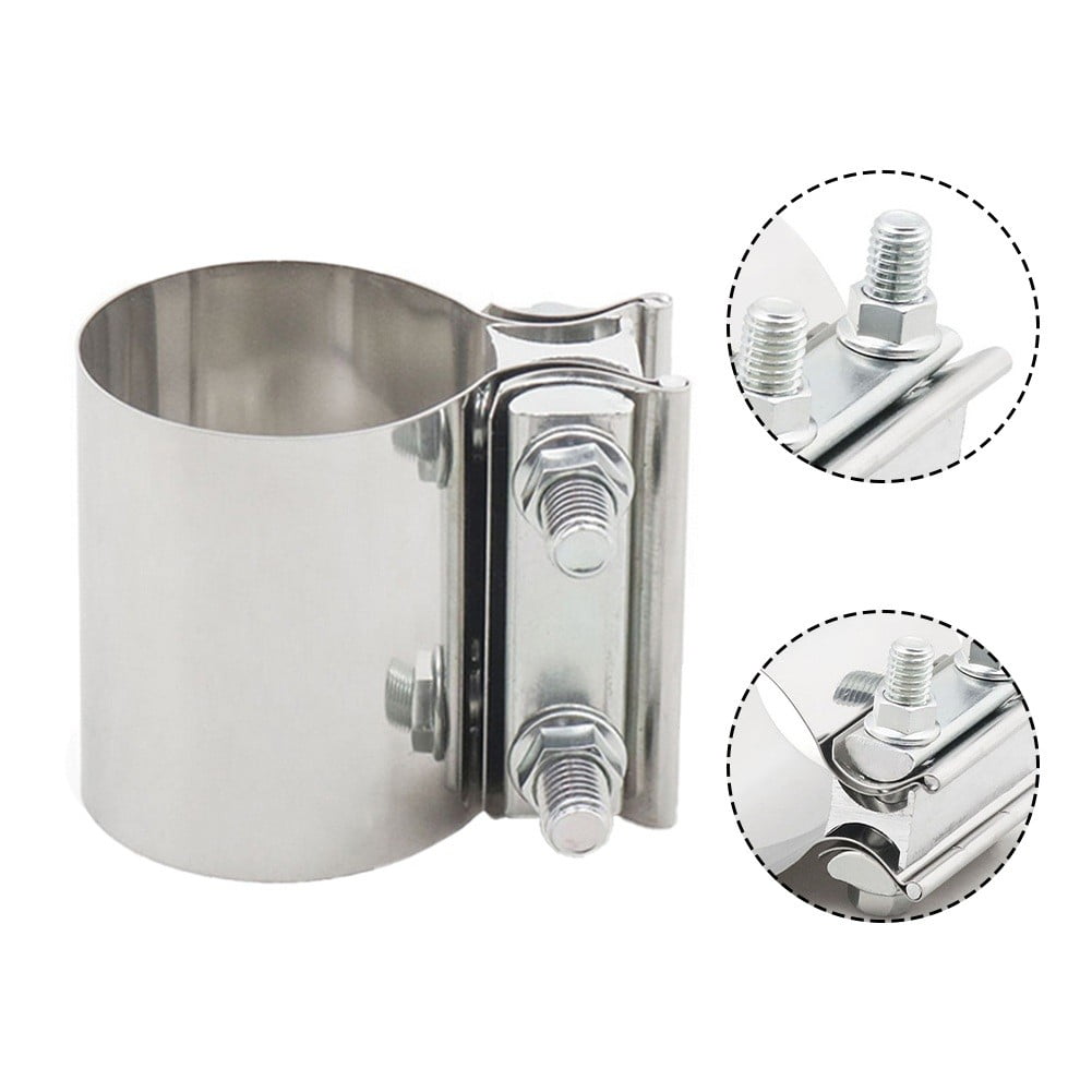 Universal Adjustable Stainless Steel DIY Exhaust Muffler Connector ...