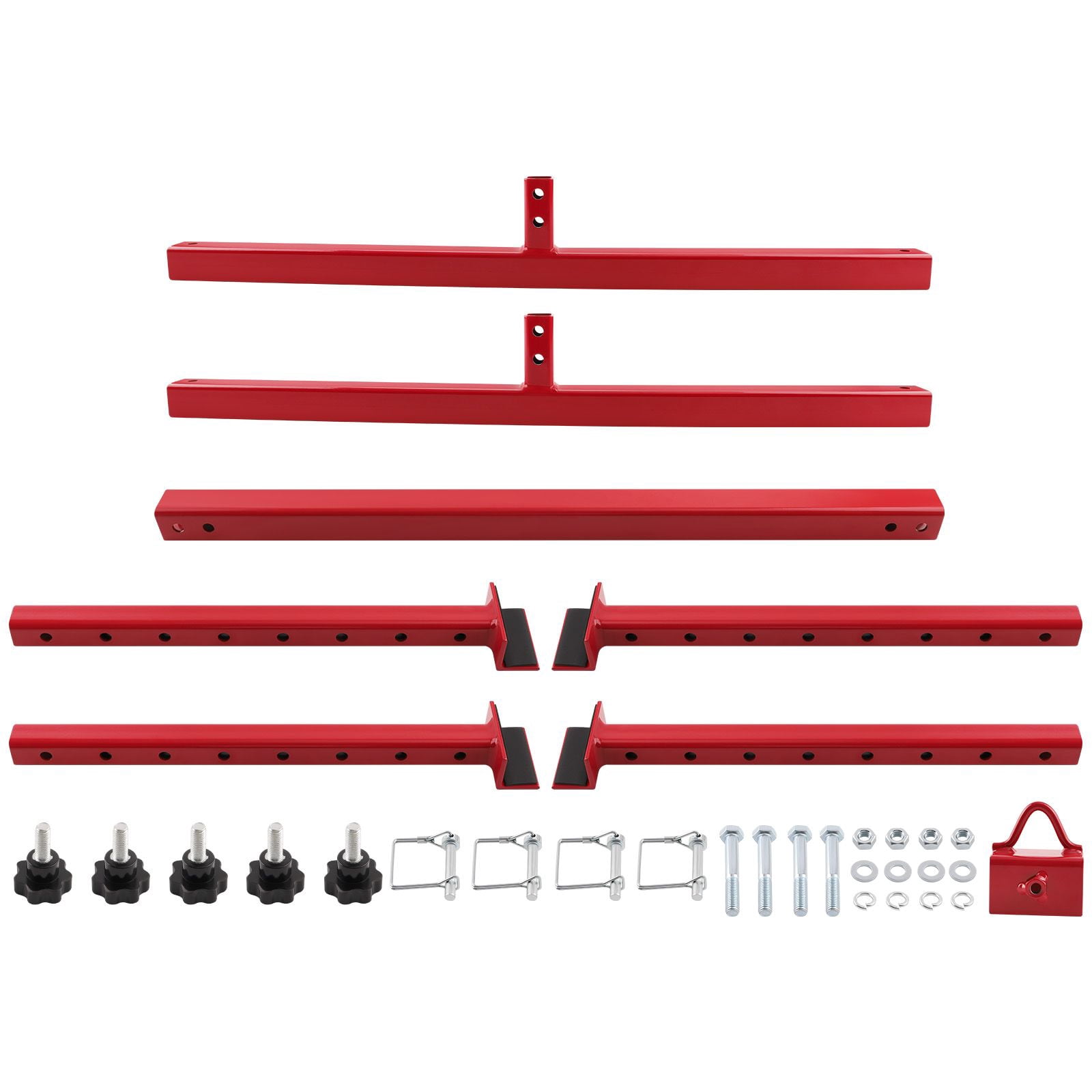 Universal Adjustable Truck Bed Lift Kit - Red Powder Coat, 800LB ...