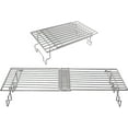Universal Adjustable Warming Rack for Grills, Folding Stainless Steel ...