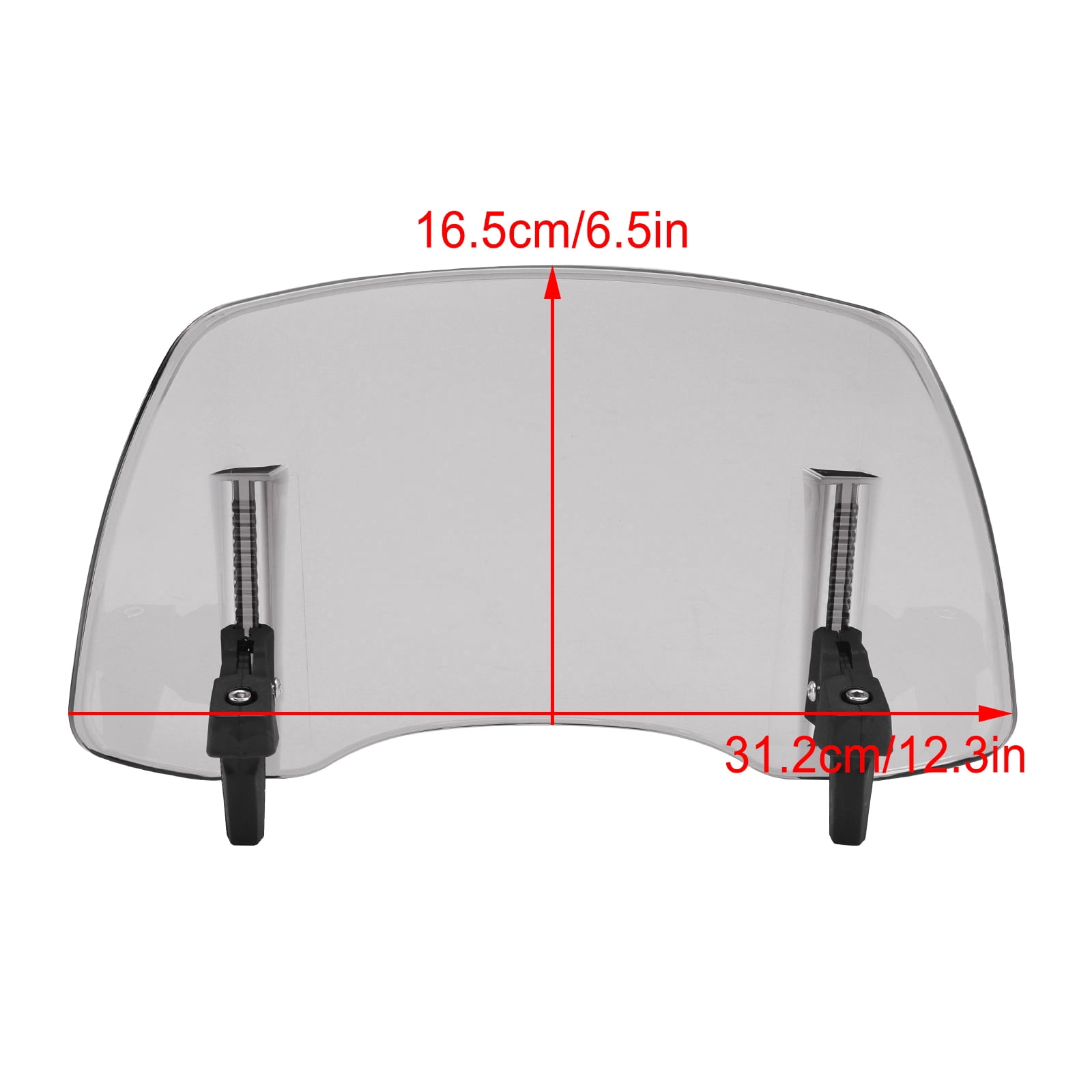 Universal Adjustable Windshield Clip On Wind Screen Deflector Extension ...