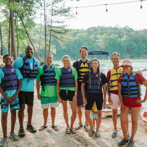 Universal Adult Life Jacket - Pack of 4, Nylon Shell with Closed-Cell ...