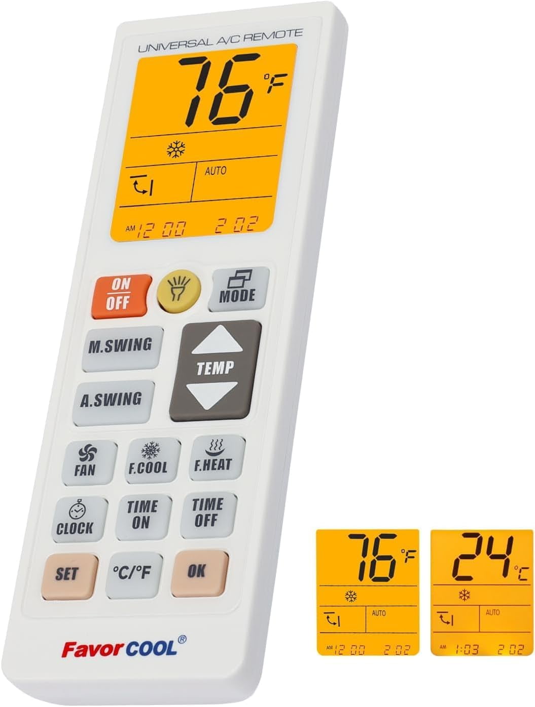 Universal Air Conditioner Remote Control All in One LCD Universal AC ...