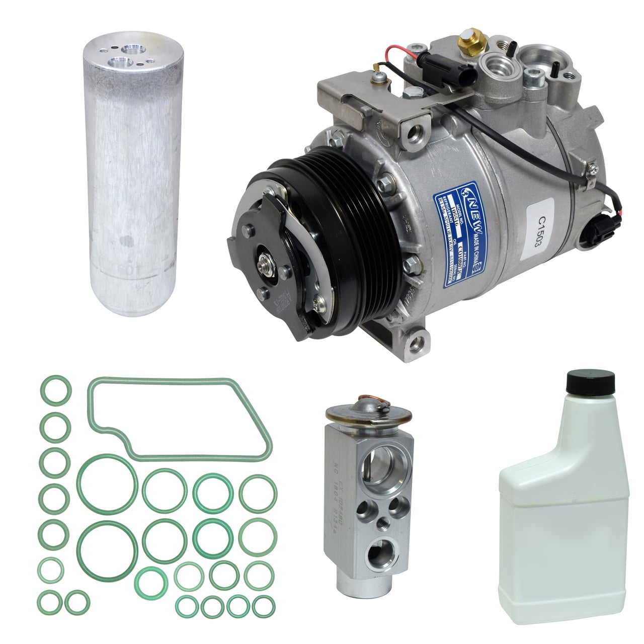 Universal Air Conditioner (Uac) KT2001 A/C Compressor Kit Compressor ...