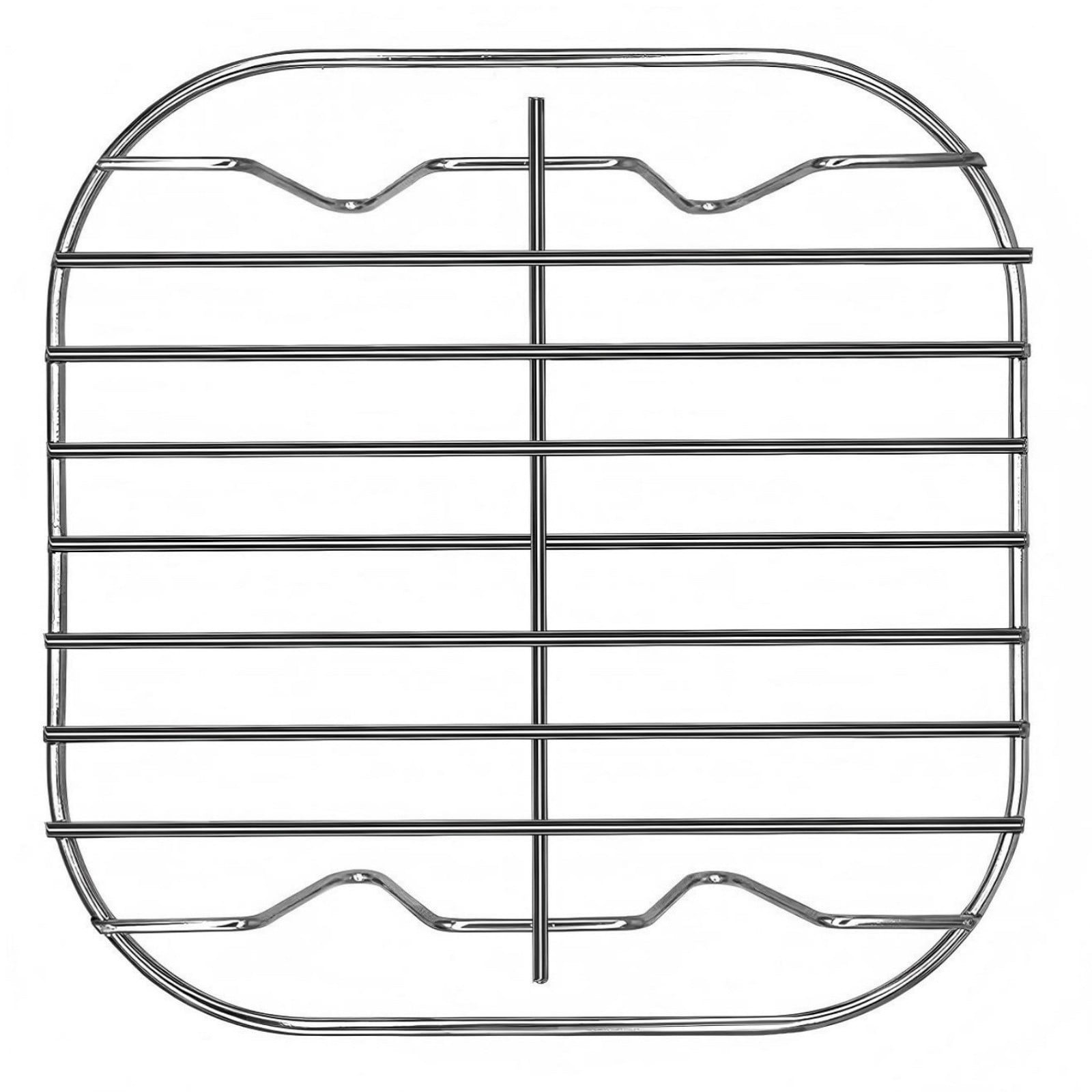 Universal Air Fryer Rack Stackable Oven Baking Tray Mesh Grid Pan For ...