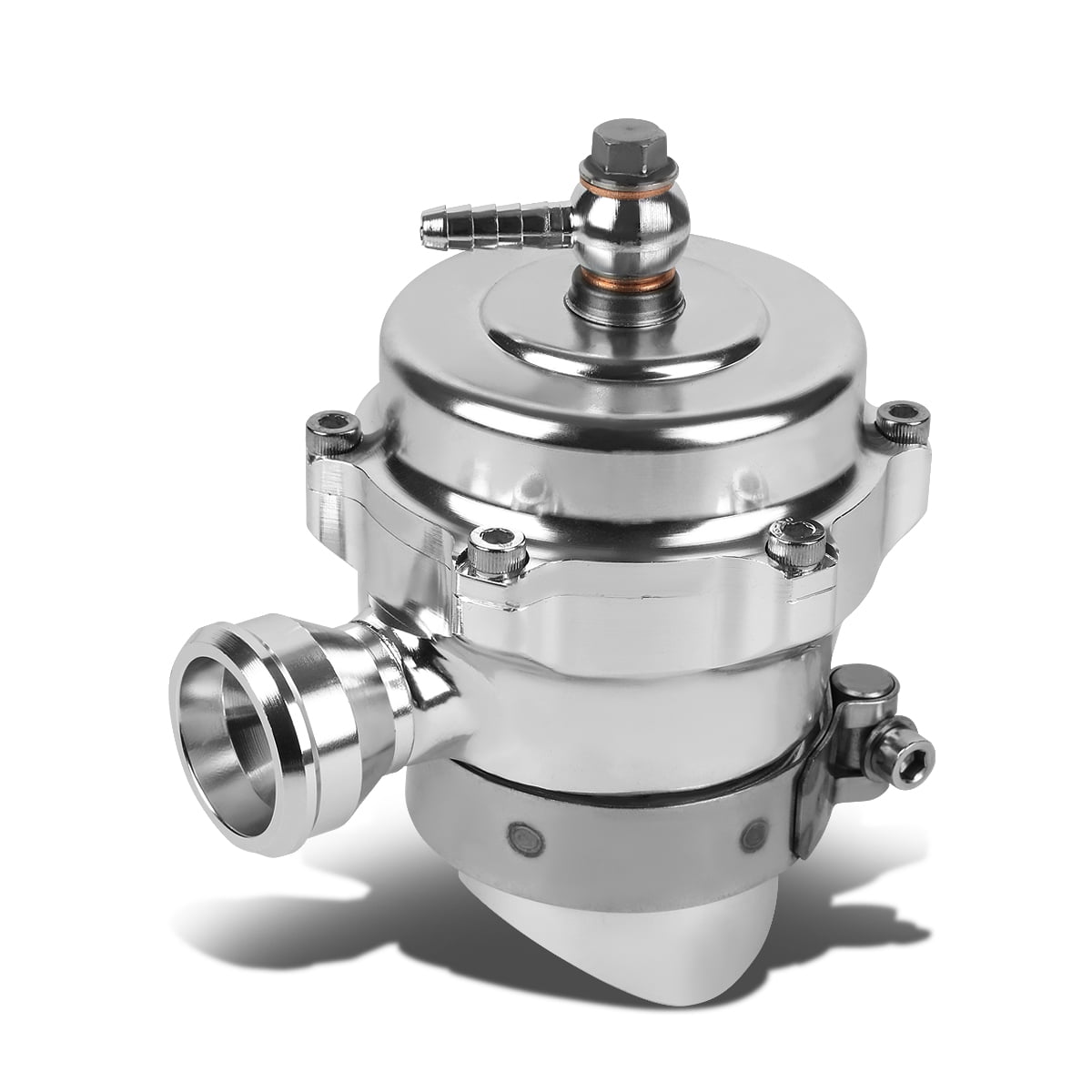 Universal Aluminum 50mm Turbo 35psi Boost Blow Off Valve+Trumpet+Flange ...