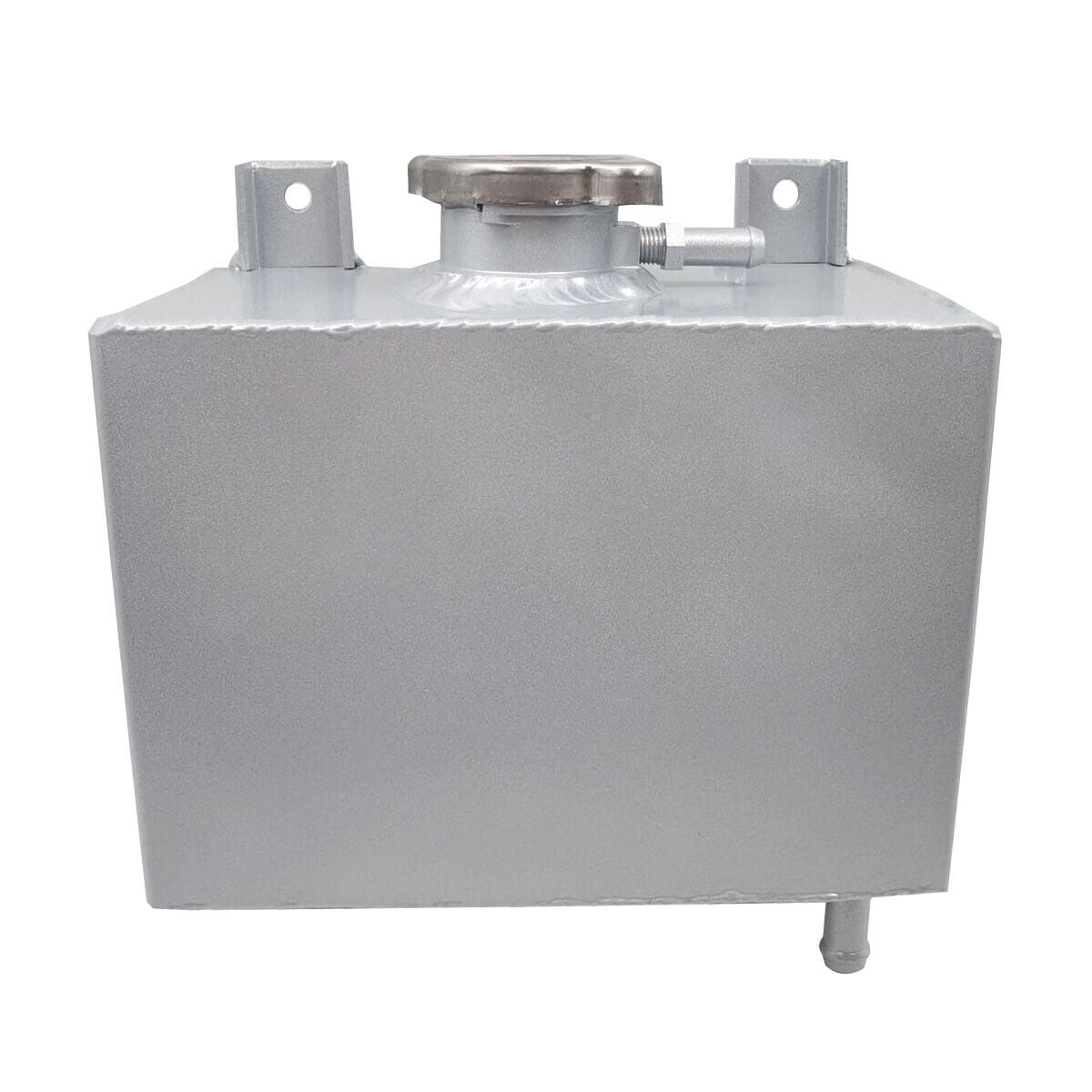 Universal Aluminum Coolant Overflow Reservoir Tank Bottle w/Cap Silver ...