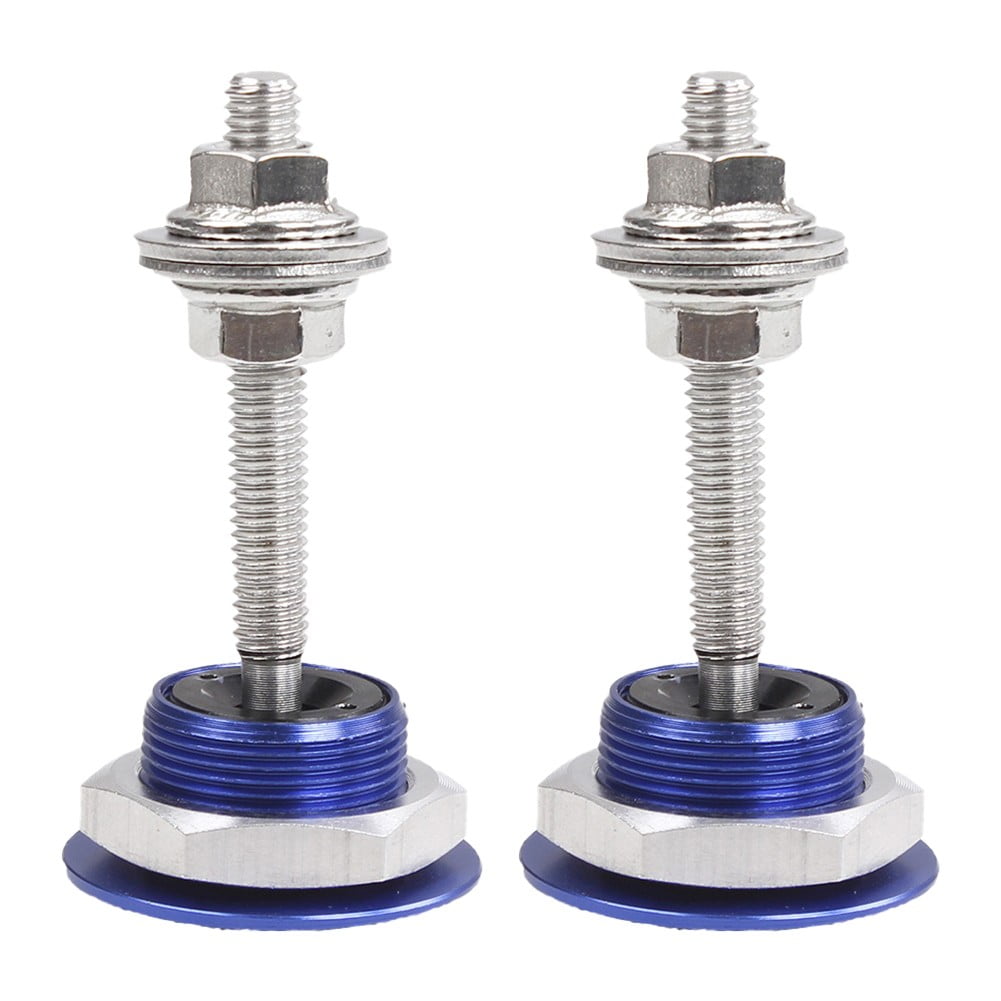 Universal Aluminum Hood Push Button Bonnet, Release Lock Latch Bumper ...