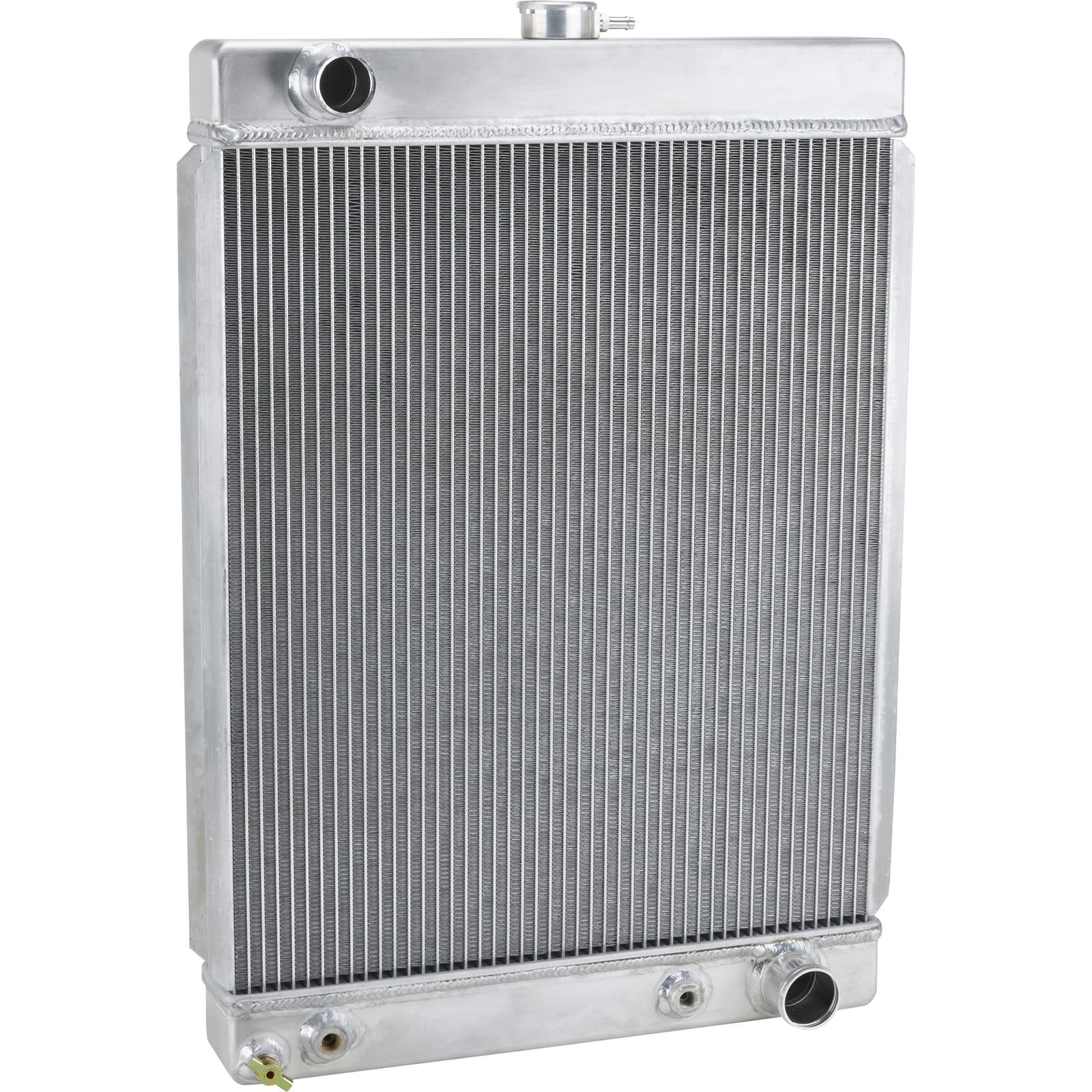 Universal Aluminum Radiator - 27 Inch Tall, Passenger Side Outlet with ...