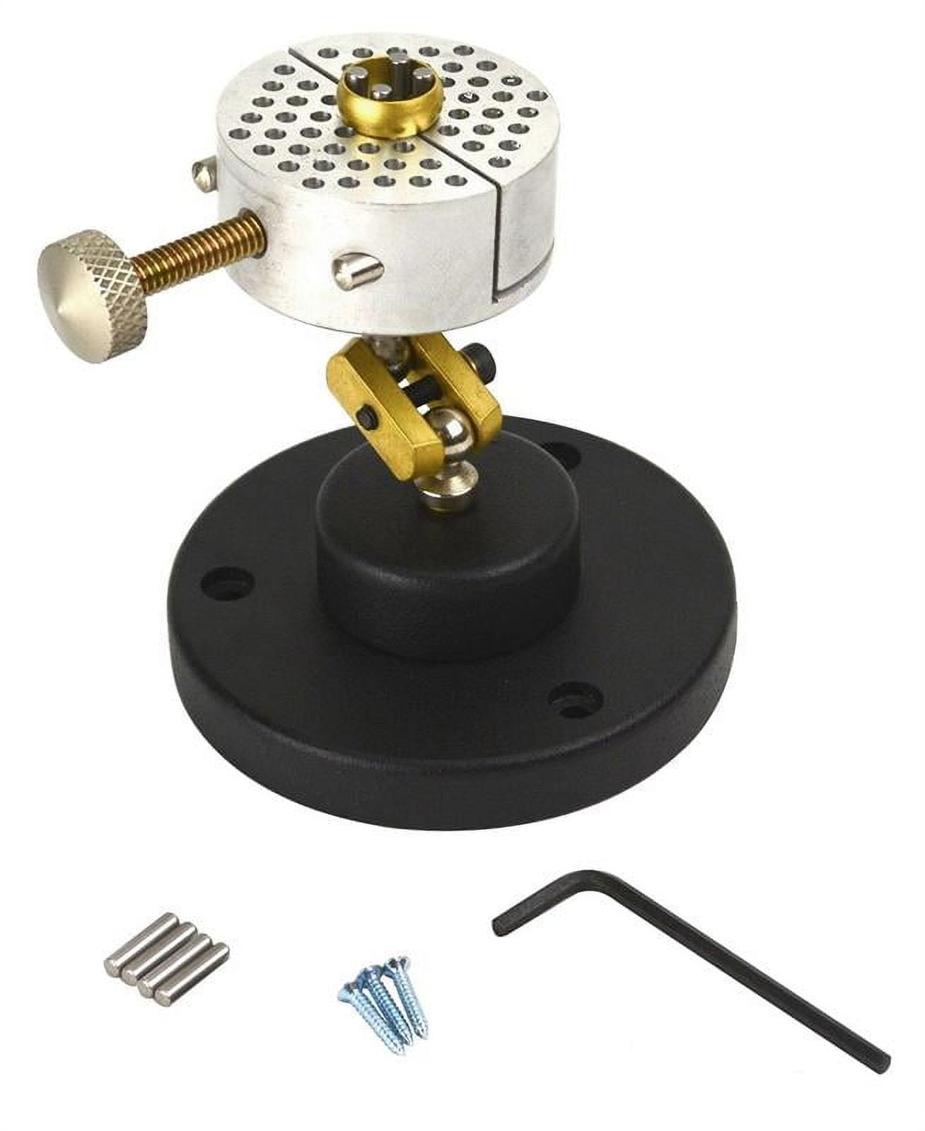 Universal Aluminum Work Holder Peg Clamp Base Jewelry Making Revolving ...