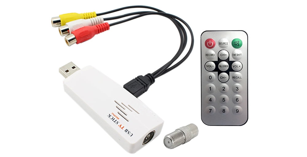 Universal Analog USB-Based TV Tuner Video Capture DVR For PC - Walmart.com