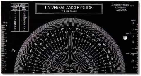 Universal Angle Guide, 9 Inch, Black, Aluminum Construction with ...