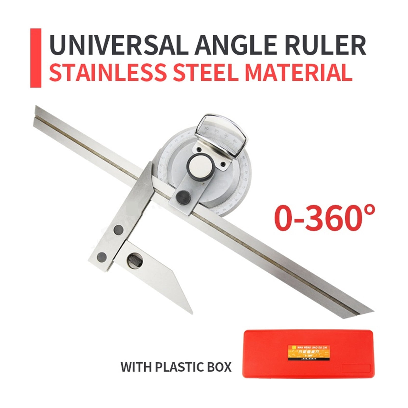 Universal Angle Ruler Protractor Multi Angle Measuring Ruler Carpentry ...
