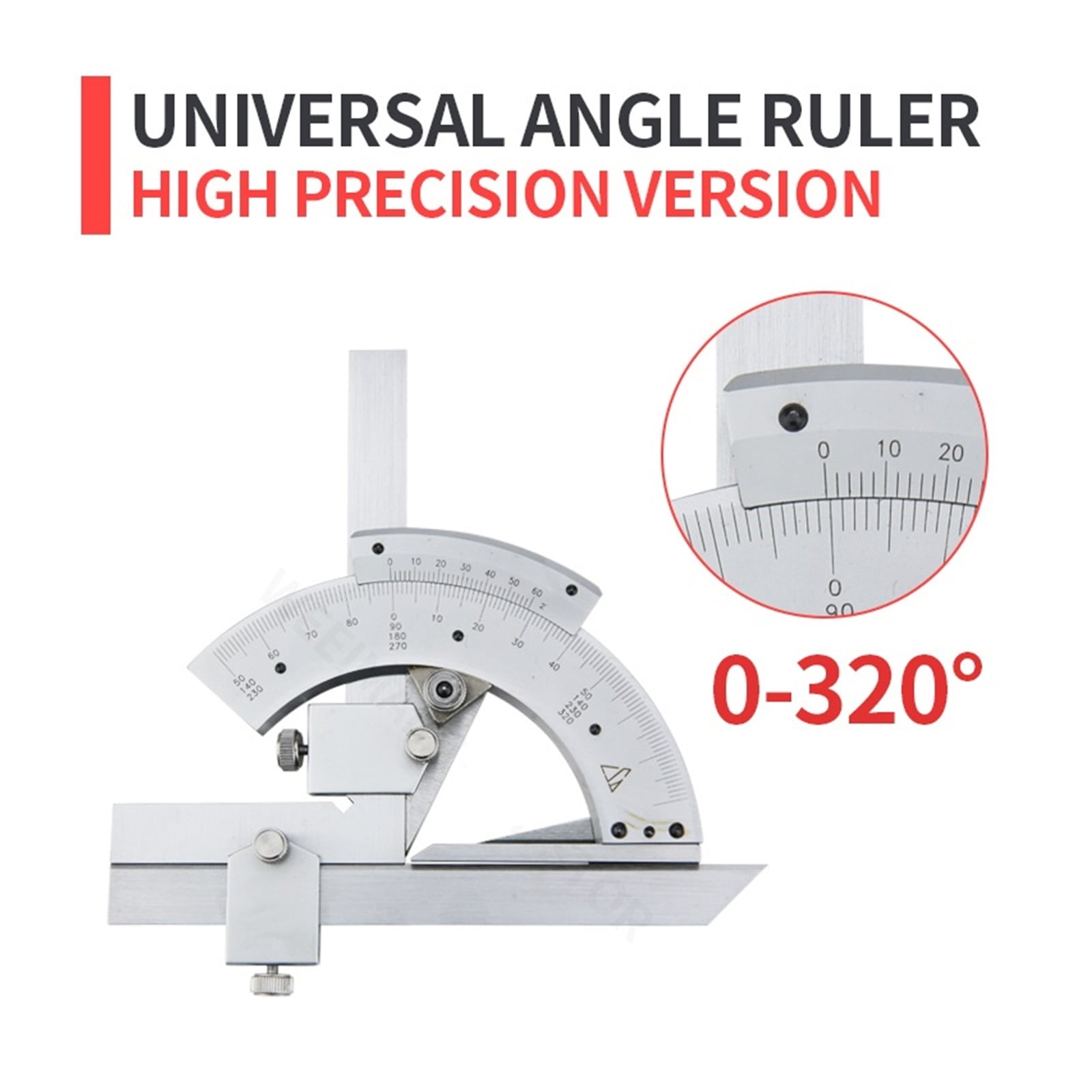 Universal Angle Ruler Protractor Multi Angle Measuring Ruler Carpentry ...