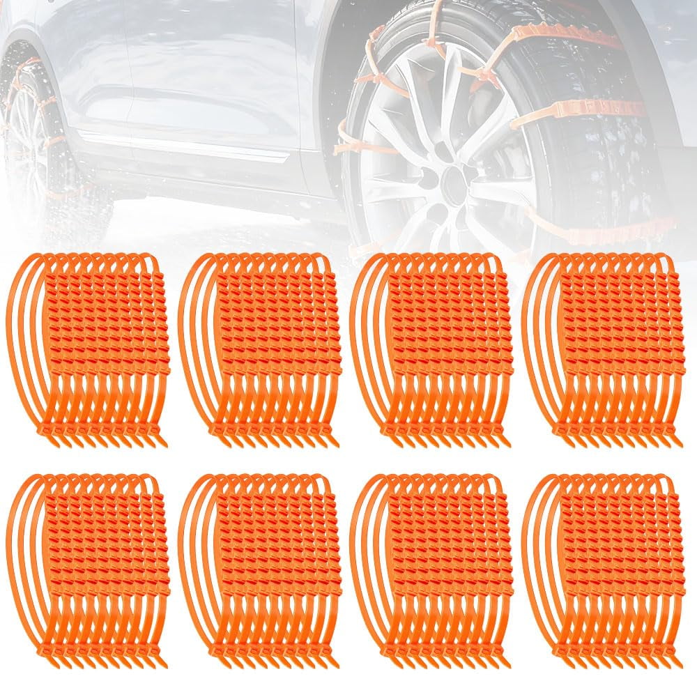 Universal Anti-Skid Snow Tire Chains, 2026 New Emergency Traction ...