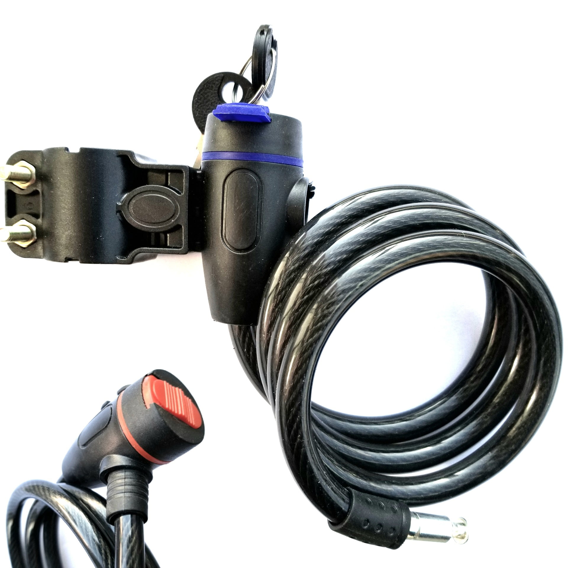 Universal Anti-Theft Bike Bicycle Lock Stainless Steel Cable Coil for ...