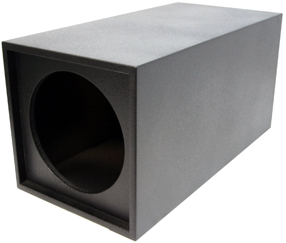 Universal Armor Coated Single 12" Vented Tube Subwoofer Enclosure Sub ...