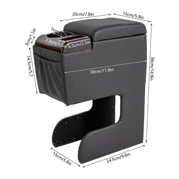 Universal Auto Car Central Armrest Box Center Console Storage Container ...