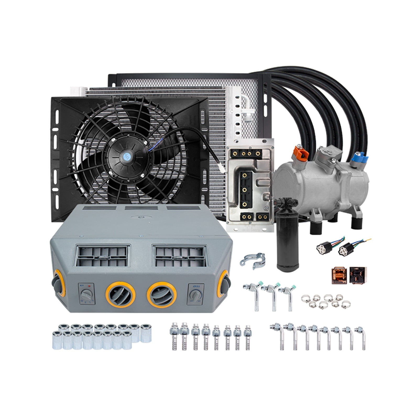 Universal Auto Electric Air Conditioning Compressor 12V 24V For Heavy ...