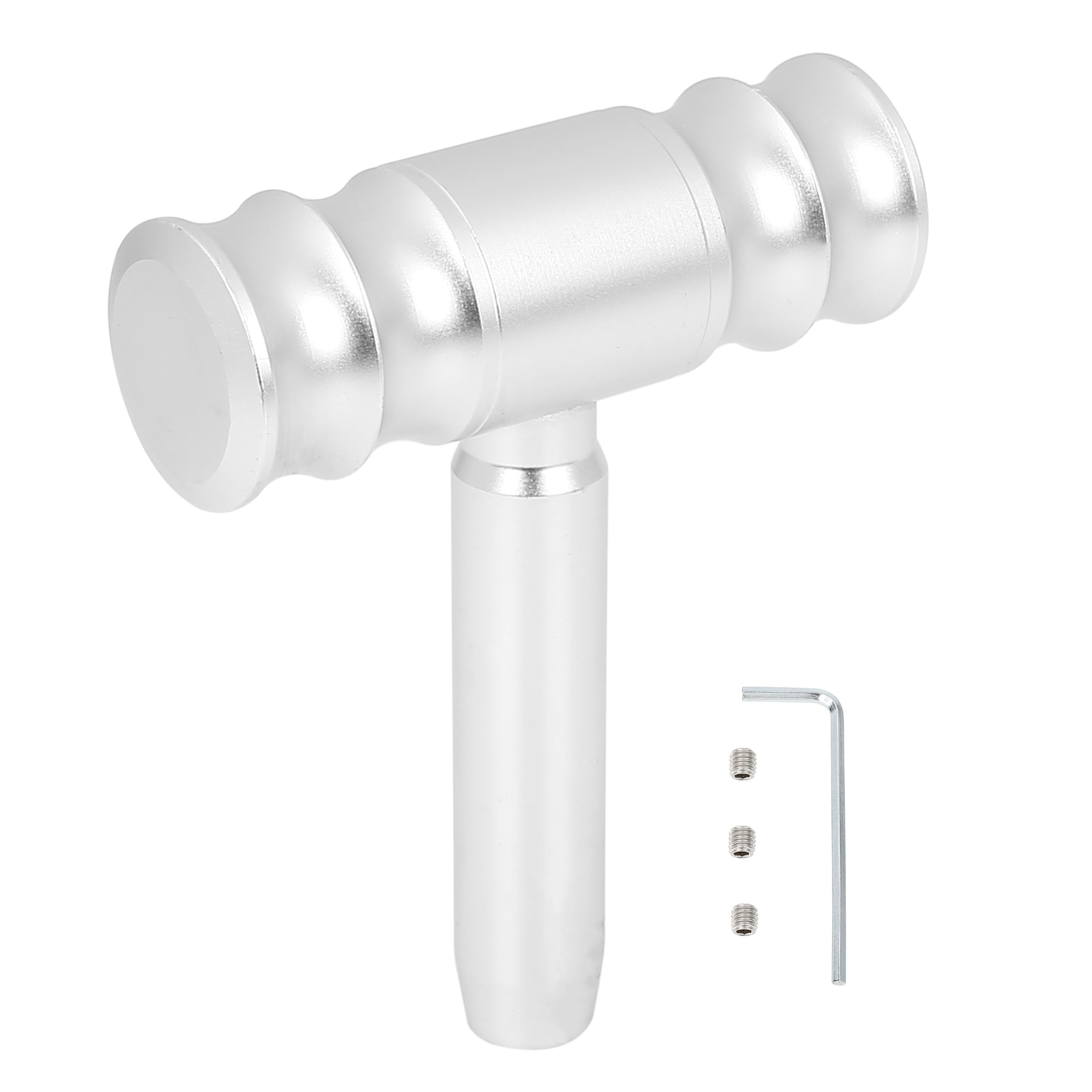 Universal Auto T-Handle Shift Lever Knob Shifter Replacement Silver ...