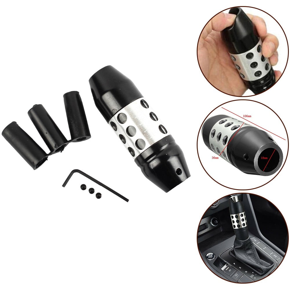 Universal Automatic Black Car Gear Stick Shift Knob Shifter Lever Cover ...