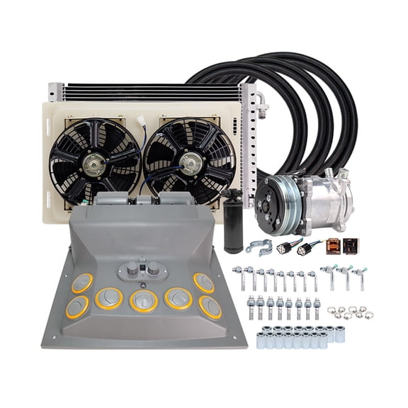 Automotive 12V 24V A/C Air Conditioner ,Evaporator Radiator Compressor ...