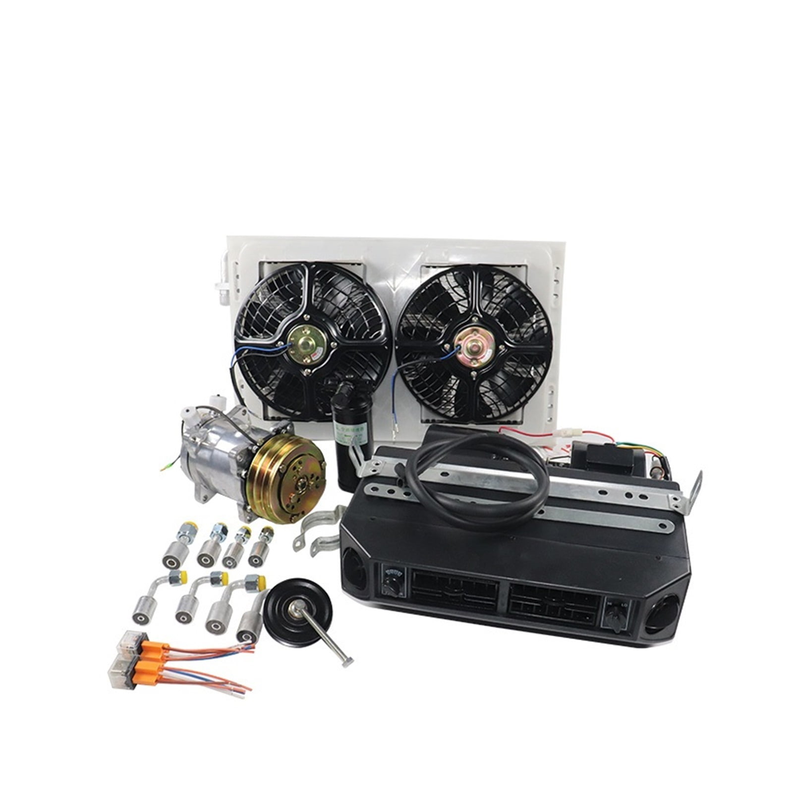 Universal Automotive 12V 24V A/C Air Conditioning Kit For Truck Minibus ...