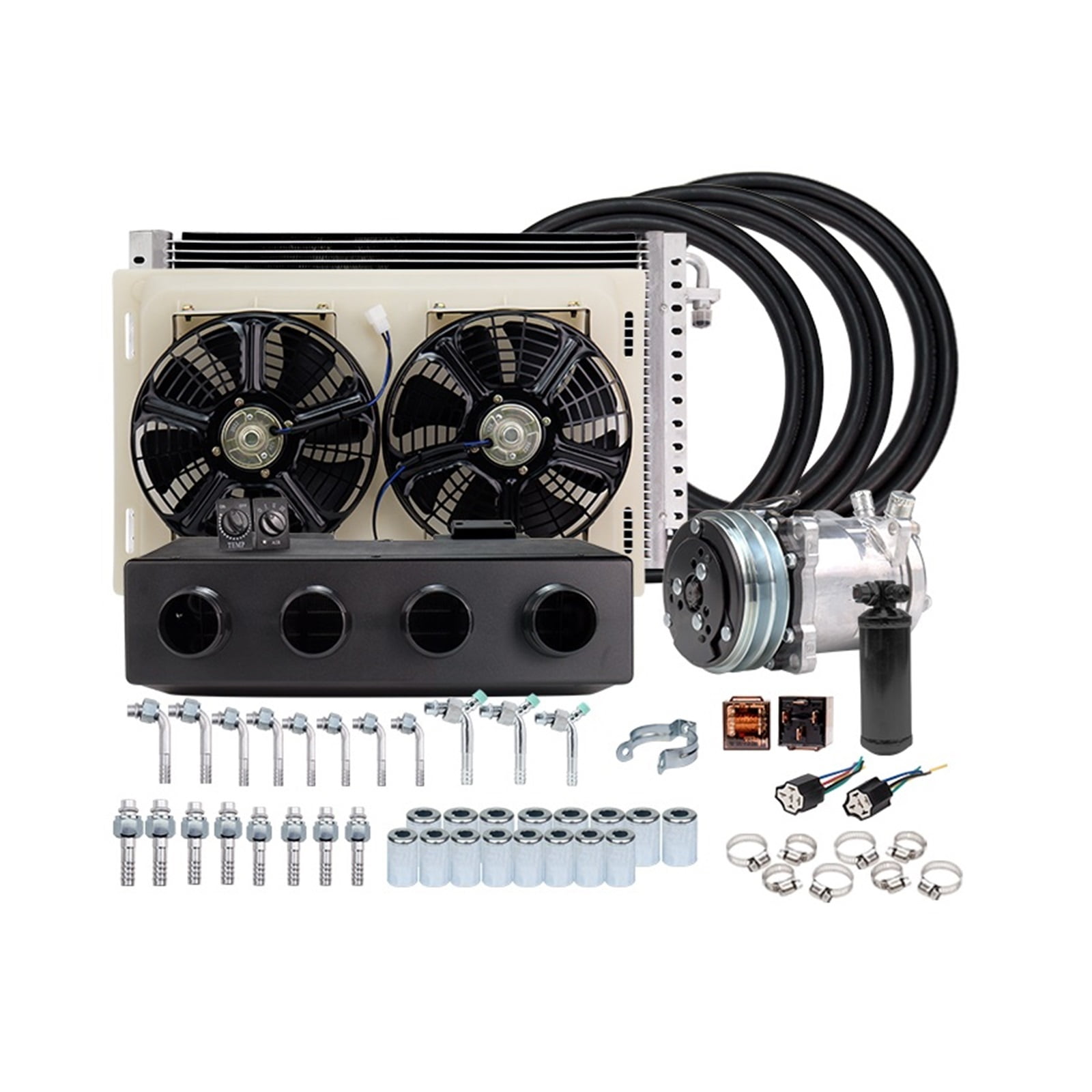 Universal Automotive 12V 24V A/C Air Conditioning Kit, For Truck ...