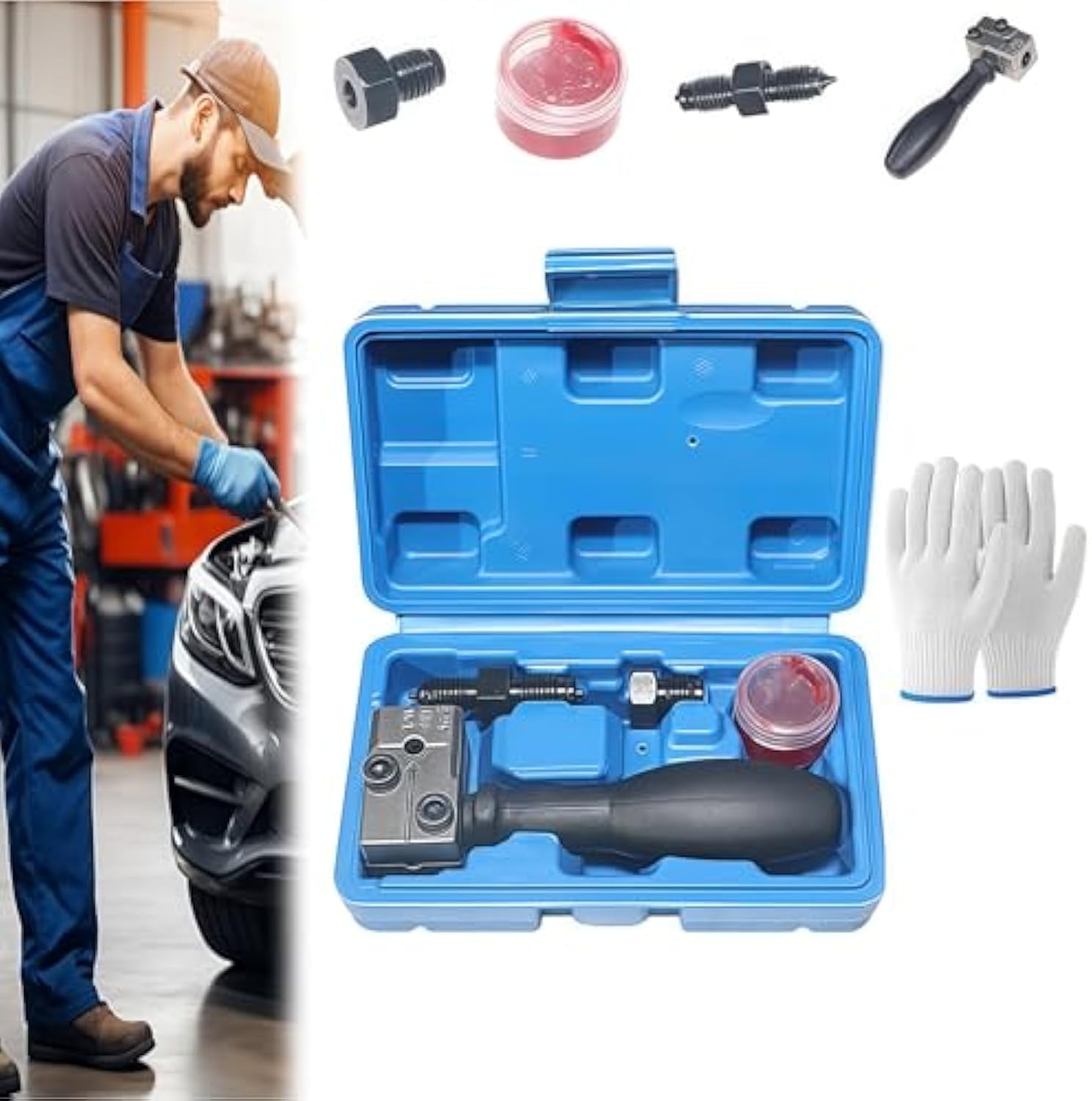Universal Automotive Brake Pipe Flaring Tool Kit,Double Flare Tool for ...