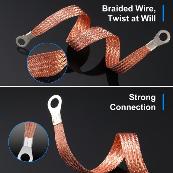 Universal Automotive Ground Straps, 10/15/20 Inch Engine Ground Strap ...