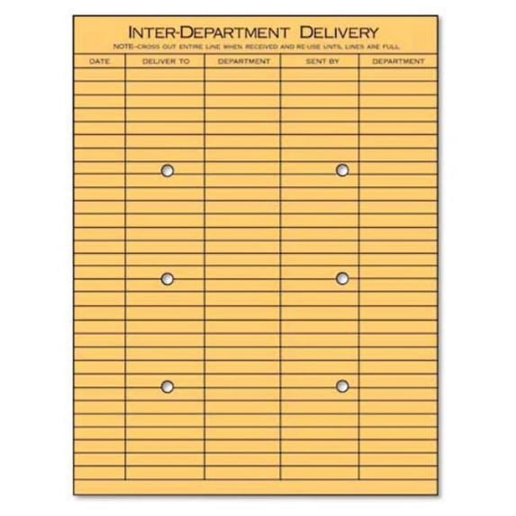Universal B32780 String & Button Interoffice Envelopes, Kraft - 10 x 13 ...