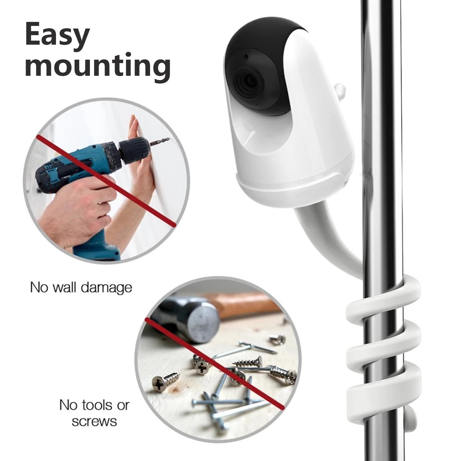 Universal Baby Monitor Silicone Holder,Baby Camera Mount,Baby Monitor ...